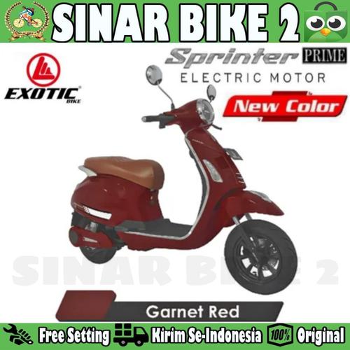 Jual Sepeda Motor Listrik EXOTIC SPRINTER PRIME 1200 Watt Model Vespa ...