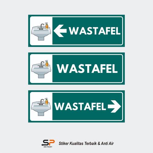 Jual Stiker Sign Petunjuk Arah Wastafel - Tanpa Panah - Kota Bekasi ...