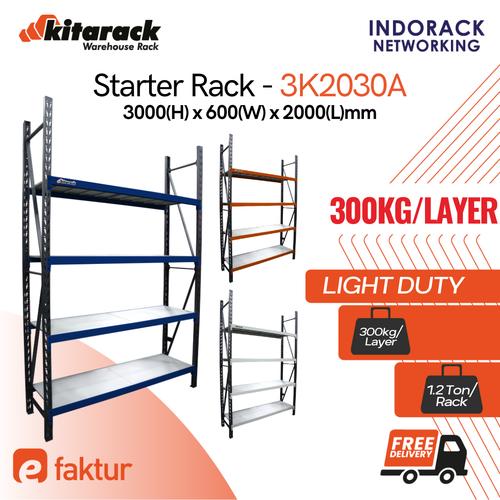 Jual Rak Gudang Besi 300kg per Layer Rack Gudang 3 Meter 3 / 4 Susun ...