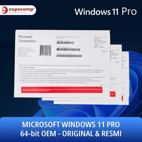 Promo MICROSOFT WINDOWS 11 PRO 64-bit OEM - ORIGINAL & RESMI Cicil 0% ...