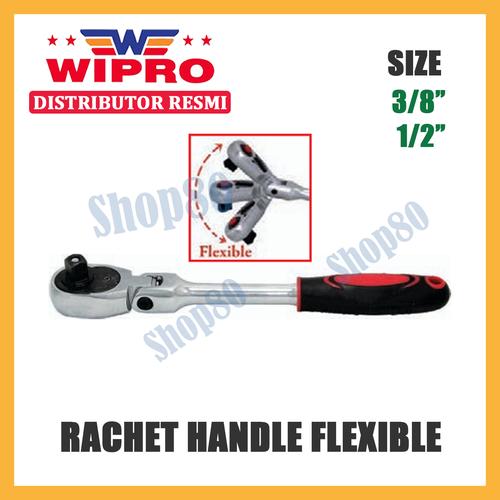 Jual Wipro Gagang Ratchet Stang Kunci Handle Rachet Flexible Socket ...