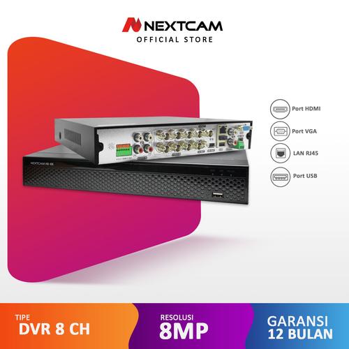 Promo NEXTCAM DVR HYBRID/XVR/NVR CCTV 8MP 4K 8 CHANNEL CMS H265 ...