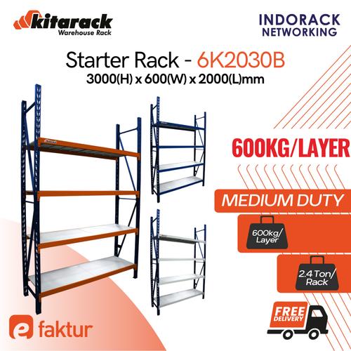 Jual Rak Gudang Besi 600kg per Layer Rack Gudang 3 Meter 3 / 4 Susun ...