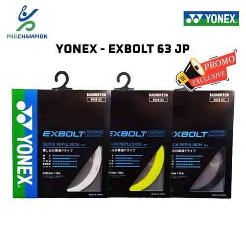 Promo SENAR BADMINTON YONEX BG EXBOLT 63 EXB63 MADE IN JEPANG JAPAN ...