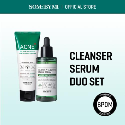 Promo SOME BY MI Miracle Acne foam+Miracle serum 2 step set - Kota ...