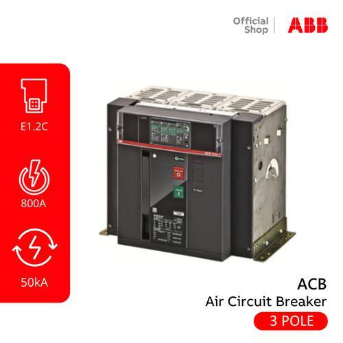 Promo ABB ACB SACE EMAX E1.2C 3P 800A 50kA 1SDA070751R1 Fixed Type ...
