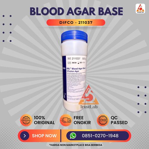 Jual Blood Agar Base Difco 211037 | Blood Agar Difco 211037 - Kab ...