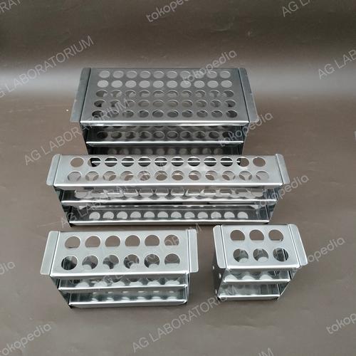 Jual Rak Tabung Reaksi Diameter 18mm Stainless - 50 LUBANG, 18MM - Kota ...