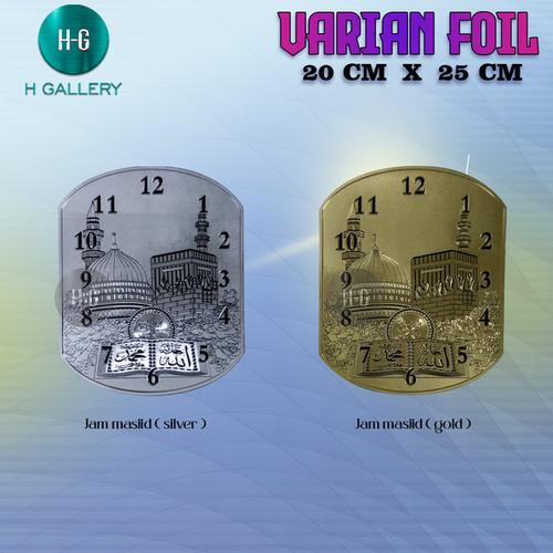 Jual [12 PCS] FOIL RATA - FOIL JAM MASJID 20 X 25 CM *S - Jakarta Barat ...