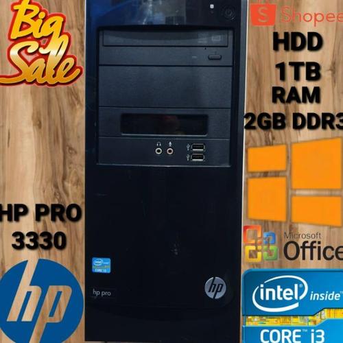 Jual PC Core i3 Gen3 Ram 4GB SSD 128GB WIN10 Siap P Built Up Pro 3330 ...