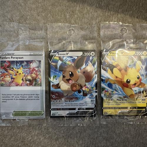 Jual Pikachu Eevee Fanfare Perayaan Promo Set Sealed Pokemon TCG Indonesia - Kab. Tangerang ...
