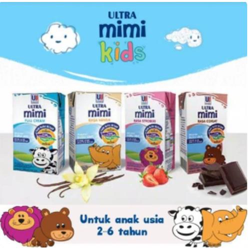 Jual Ultra Milk Mimi Kids / Susu Cair UHT Kotak Kecil Aneka Rasa 125 ml ...