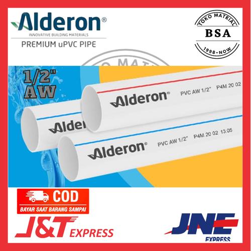 Jual PIPA uPVC ALDERON AW 1/2" Inch 1 Meter - Kab. Purwakarta - matrial ...
