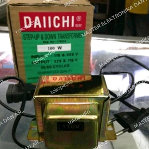 Jual trafo travo perubah listrik 100watt daiichi dari 220v ke alat 110v ...