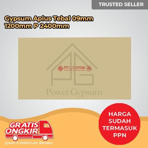 Jual Papan Gipsum Gypsum Aplus Tebal 9mm 1,2m x 2,4m Aplus Board Aplus ...
