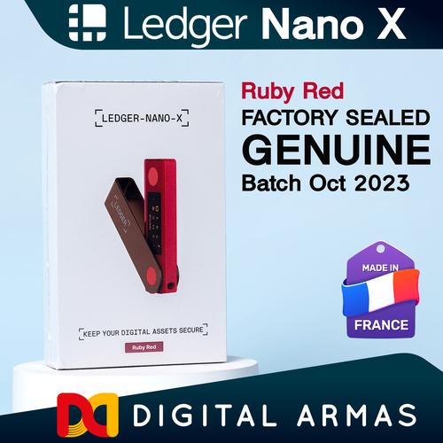 Jual NEW Ledger Nano X RUBY RED Cryptocurrency NFT Hardware Wallet ...