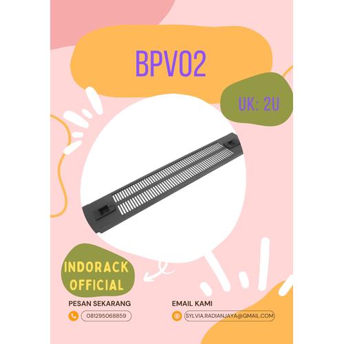 Jual Blank Panel 2U Ventilation 19" BPV02 INDORACK Accecories Indorack ...