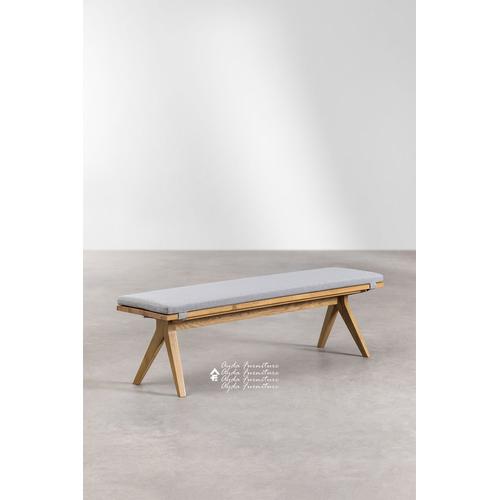 Jual BANGKU BENCH LONG SIMPLE WITH CHUSION SEAT NATURAL MINIMALIS ...