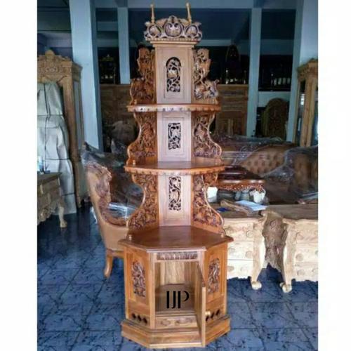 Jual rak sudut rak pojok rak anggur rak sebaguna modern minimalis kayu ...