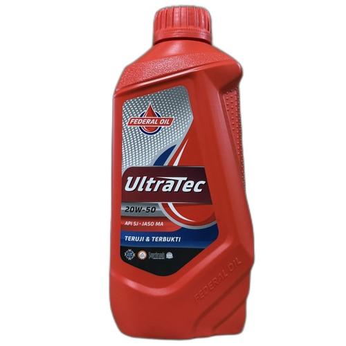 Jual OLI ULTRATEC 20W-50 FEDERAL OIL 1 LITER/PELUMAS MOTOR 4 TAK MANUAL ...