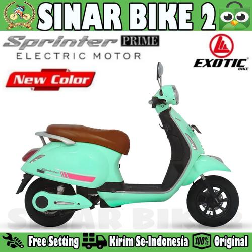 Jual Sepeda Motor Listrik EXOTIC SPRINTER PRIME 1200 Watt Model Vespa ...