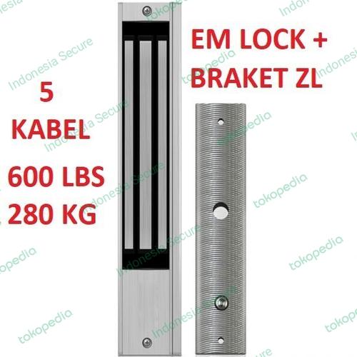 Jual PREMIUM EM Lock 600lbs 5 Wire Door Sensor Indicator include ...