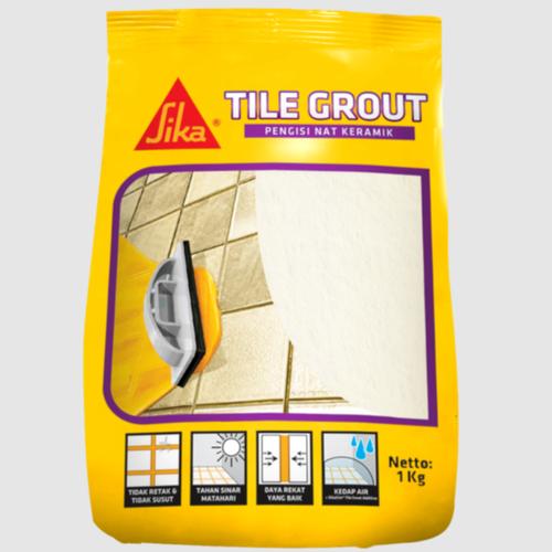 Jual Semen sika tile grout nat oker keramik granit 1kg putih cream ...