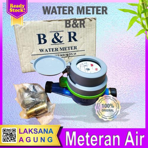 Jual SNI Water meter BR 1/2 inch Kuningan | Meteran air B&R 1/2 inch ...
