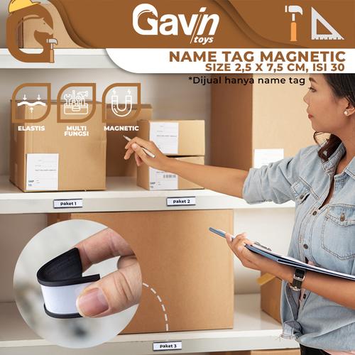 Jual Label Magnet Gudang - Label Nama Barang - Organizer Name Tag Label ...