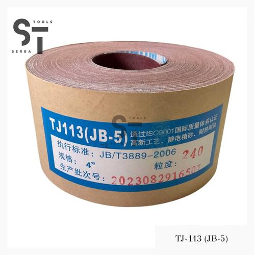 Jual Amplas Roll Gulungan JB5 4 Inch 100mm x 50yard 100mm x 45m Red ...