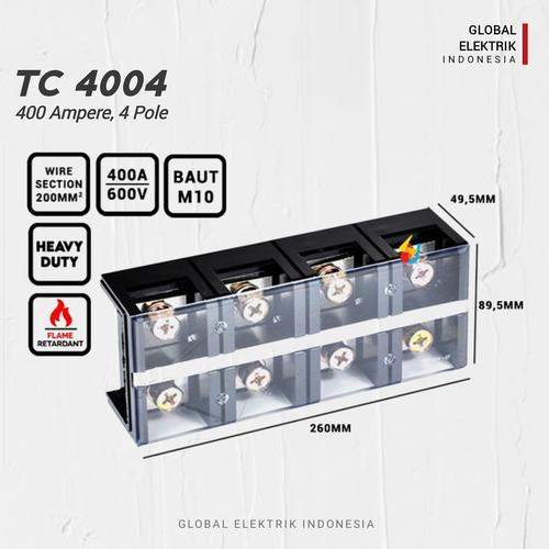 Jual Terminal Block 4 Pole 400 Ampere TC-4004 - Jakarta Barat - Global ...