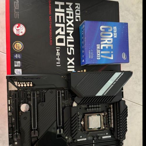 Jual Rog Maximus XII Hero Z490 Dual Lan Wifi 6 DAN Intel Core i7 10700k ...
