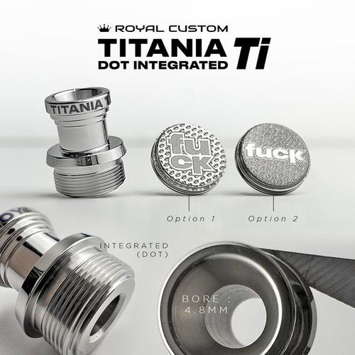 Jual Royal Custom 'Titanium' Integrated Driptip & Button Set for DotAIO - Biru - Jakarta Selatan ...