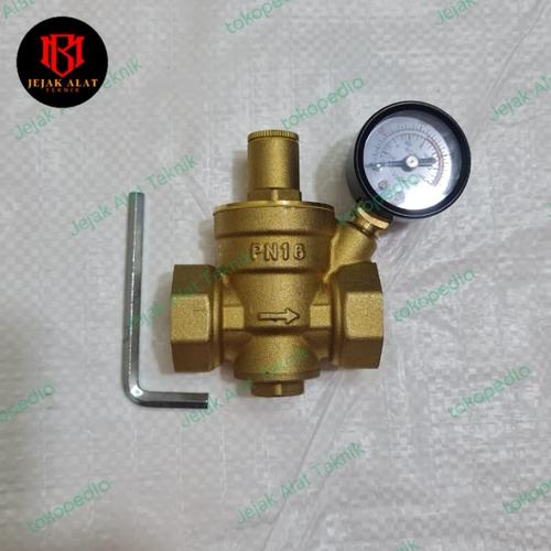 Jual PRESSURE REDUCING VALVE PRV 1" INCH DN25 PN16 KUNINGAN DRAT ...