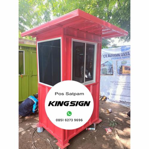 Jual pos satpam sederhana - 120x90x210 cm - pos satpam kantor perumahan ...