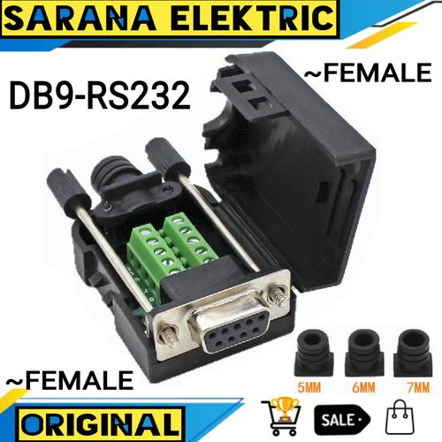 Jual DB9 BREAKOUT CONNECTOR TO WIRING TERMINAL RS232 D-SUB MALE FEMALE ...