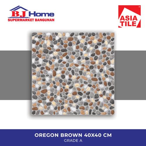 Jual ASIA TILE Oregon Brown 40x40 Grade A - Keramik Lantai - Kota ...