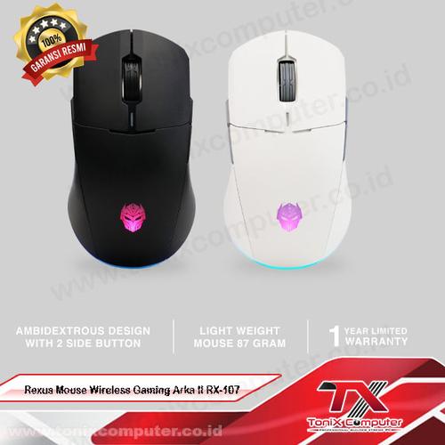 Promo Rexus Mouse Wireless Gaming Arka II RX-107 Dual Connection ...