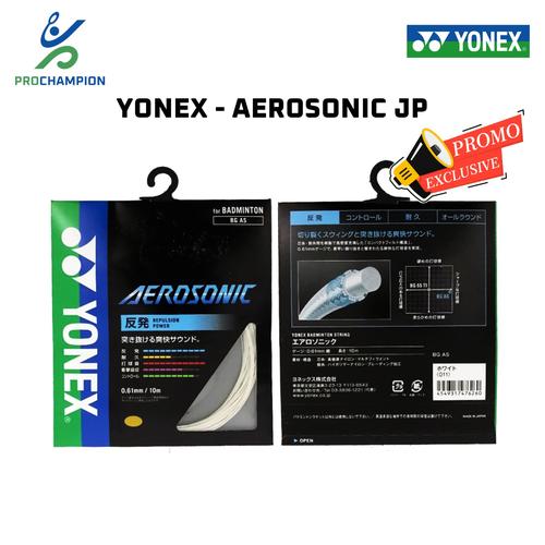 Jual SENAR BADMINTON YONEX BG AEROSONIC MADE IN JEPANG / JAPAN - WHITE ...