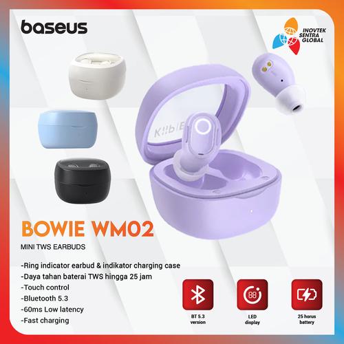 Jual Baseus WM02 / Bowie WM-02 TWS True Wireless Bluetooth Earbuds ...
