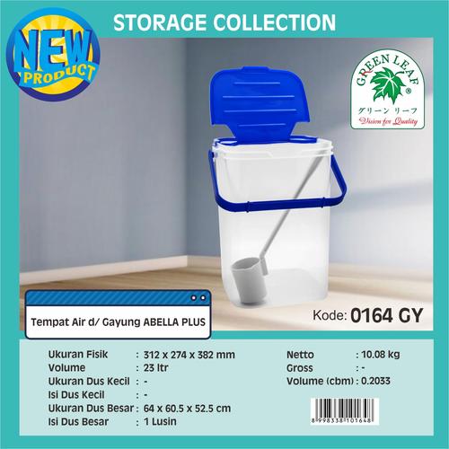 Jual Tempat Es Buah + Gayung 23 Liter Merk GreenLeaf 0164 GY Abella ...