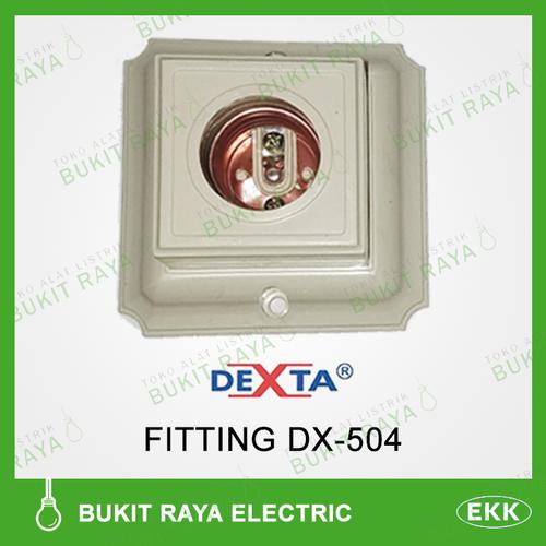 Jual Dexta Fitting Segi 4 Cream Empat DX-504 DX504 Fitting Lampu - Kota ...