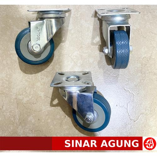 Jual Roda Karet 2 inch Hidup 5 cm / Roda Troli / Roda Meja - Kota ...