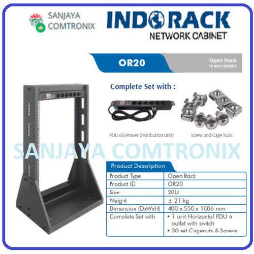 Jual Rack server Open Rack 19"inch Type OR20 Merk indorack garansi ...