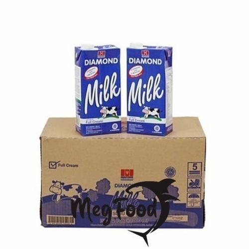 Jual Susu UHT Diamond | Diamond Milk Full Cream 1 Liter - 1 Karton ...