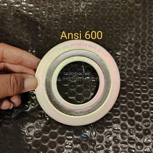 Jual Spiral Wound Gasket 1" inch SWG Ansi 600 DN 25 Carbon Steel ...