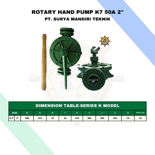 Jual POMPA SEMI ROTARY HAND PUMP K7 50A 2" - Kota Surabaya - PT SURYA ...