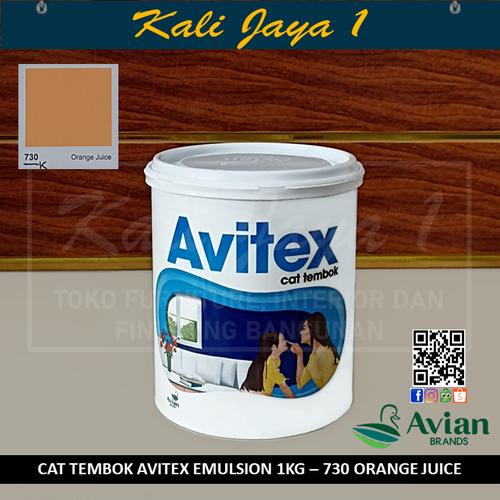 Jual Cat Tembok Avitex Emulsion 1 Kg - Warna 730 Orange Juice - Jakarta ...