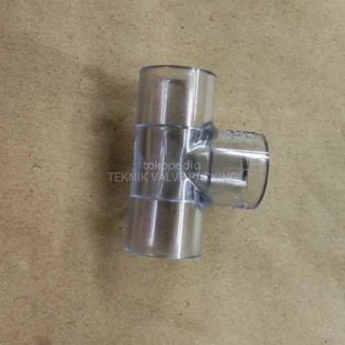 Jual TEE PVC BENING TRANSPARAN 1" INCH / TEE PIPA PVC Clear SCH40 ...