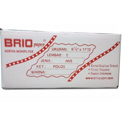 Jual Brio Kertas Countinous Form 1 Ply 1 Lembar HVS Bagi 2 Kertas ...